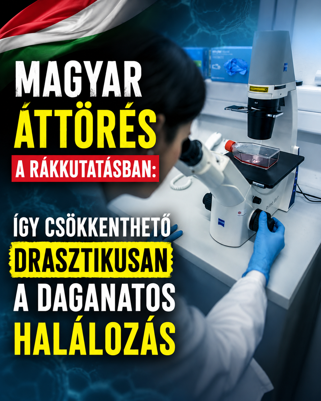 Szenzációs magyar orvosi áttörés: Háromnegyedével eshet vissza a rákos ...